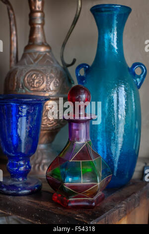 Ancient metal jug in oriental style in view Stock Photo - Alamy