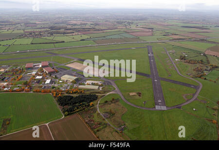 aerial view of RAF Gaydon airfield near Banbury in Oxfordshire, UK ...