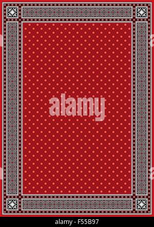 Red Sindhi Ajrak Pattern, Vector Illustration Stock Vector Image & Art ...