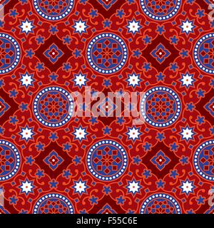 Red Sindhi Ajrak Pattern, Vector Illustration Stock Vector Image & Art ...