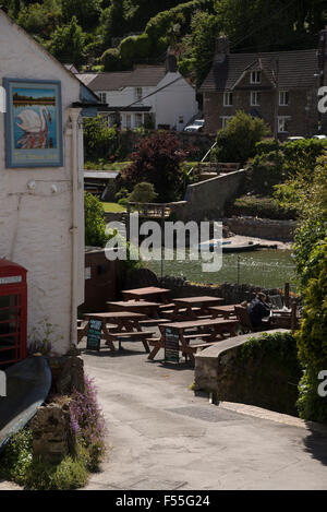 The Swan Inn Noss Mayo Devon South West England UK Great Britain Stock ...
