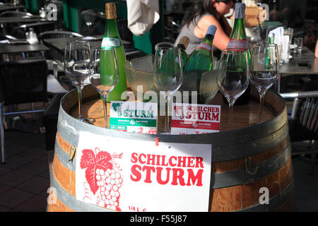 Young wine at Naschmarkt stall, Vienna, Austria, Europe Stock Photo - Alamy