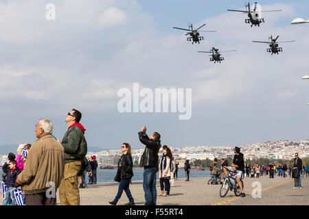 Thessaloniki, Greece - OCT 28: On 28th of each October a parade is held ...