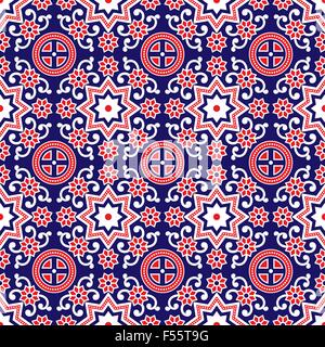 Red Sindhi Ajrak Pattern, Vector Illustration Stock Vector Image & Art ...