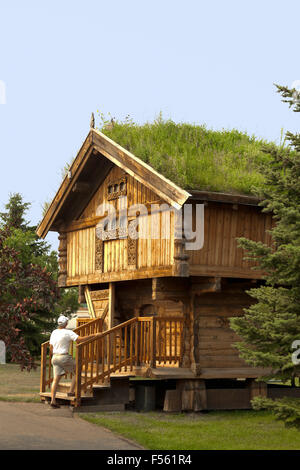 A Norwegian Stabbur storehouse at the Scandinavian Heritage Center in ...