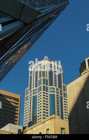View of the 1201 Third Avenue Seattle skyscraper also known as ...