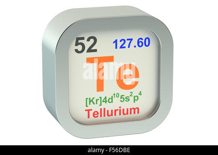Tellurium is a chemical element with symbol Te and atomic number 52 ...
