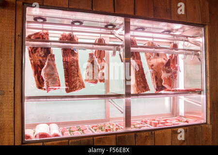 raw pork sirloin end chop bone Stock Photo - Alamy