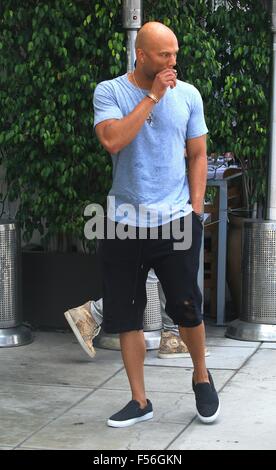 Hip-hop rapper Common out and about in Beverly Hills Featuring: Common ...