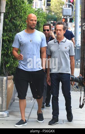 Hip-hop rapper Common out and about in Beverly Hills Featuring: Common ...