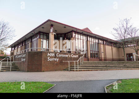 HM Coroners Court, Woking, Surrey, where inquests are held, a legal ...