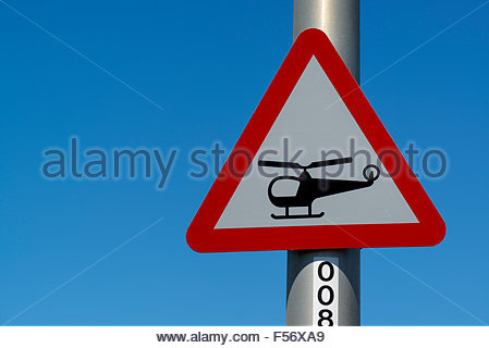 uk road sign low flying aeroplane ahead Stock Photo - Alamy