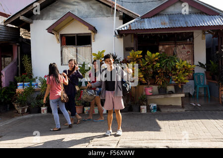 Young indonesian girl posing , North Sulawesi Stock Photo - Alamy