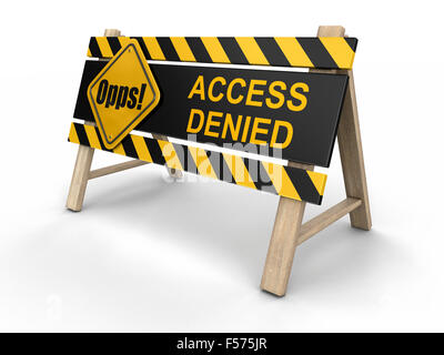 Access denied sign. Image with clipping path Stock Photo - Alamy