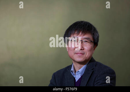 Ha-Joon Chang Korean economist speaking at Hay Festival 2014 Hay on Wye ...