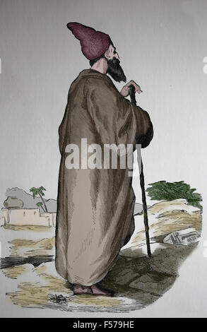 Persia (Iran). Persian man. Engraving. 19th century. 1885 Stock Photo ...