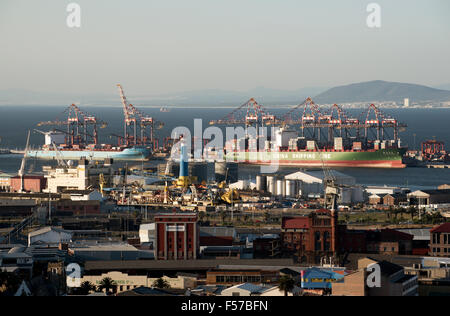 Cargo ships at Cape Town Container Terminal, (Transnet Port Terminals ...