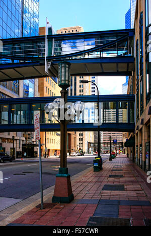 Overhead walkways in downtown Minneapolis, perfect in the winter months ...