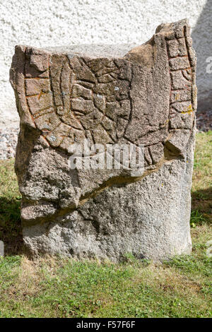 RUNESTONE at Sollentuna church in Uppland Stock Photo - Alamy