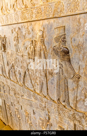 Residents of historical empire with animals in Persepolis Stock Photo ...