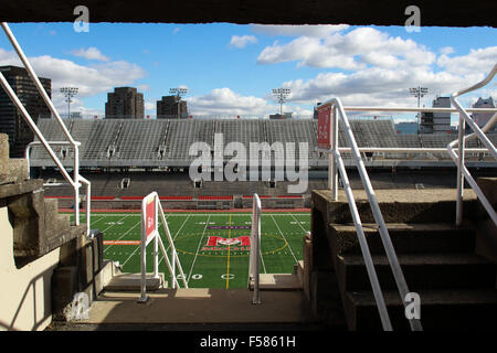 The Percival Molson Memorial Stadium at McGill University in Montreal ...
