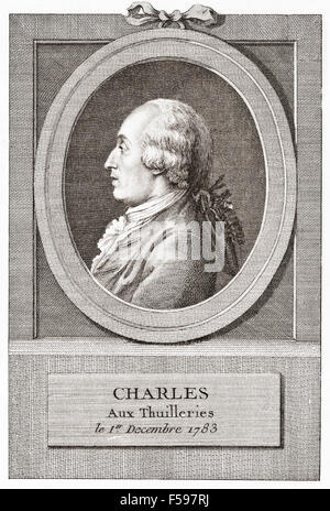 Jacques Alexandre César Charles, 1746 - 1823. French inventor ...