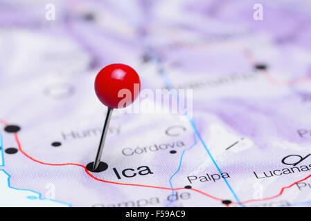 Map of Ica Stock Photo - Alamy