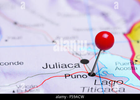 Map of Puno Stock Photo - Alamy