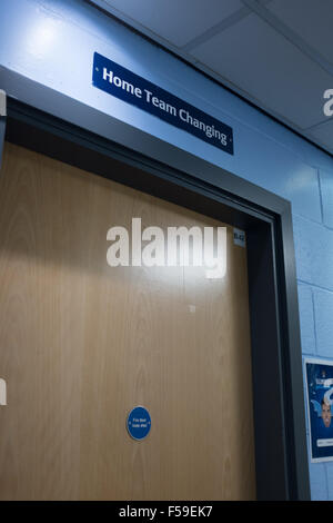 The dressing changing rooms at Manchester City football club, Etihad ...