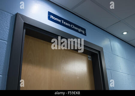 The dressing changing rooms at Manchester City football club, Etihad ...