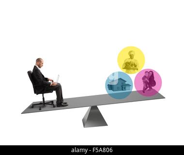 Balance between life and work Stock Photo - Alamy