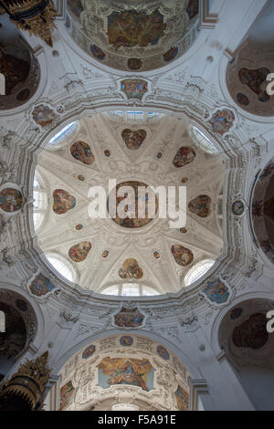 Muri Abbey, ceiling vaults, octagon, Muri, Canton of Aargau ...