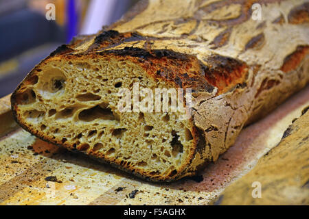 Fresh cut bread Stock Photo - Alamy
