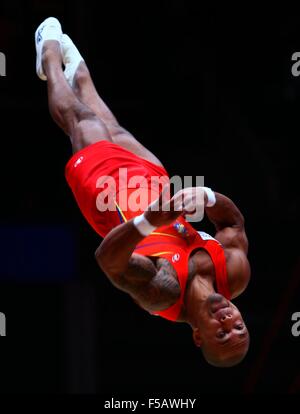 Rayderley Zapata, of Spain, competes during the men's artistic ...