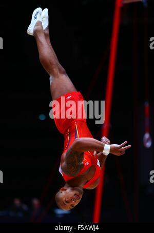 Rayderley Zapata, of Spain, competes during the men's artistic ...