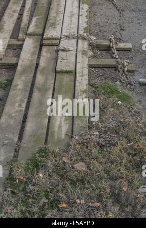 Tidal mudflats of River Truro at Truro (Cornwall) running into River ...