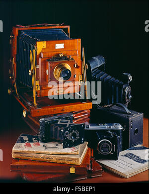 A Sanderson half plate field camera from around 1901 Stock Photo - Alamy