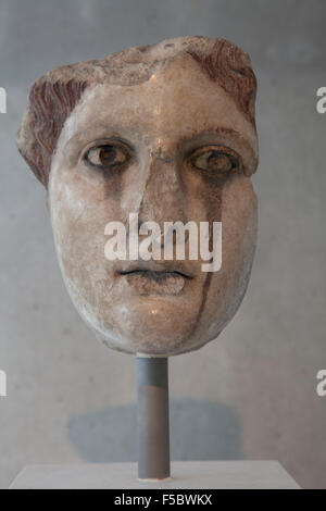 ancient Greek masks, Acropolis Museum, Athens, Greece Stock Photo - Alamy