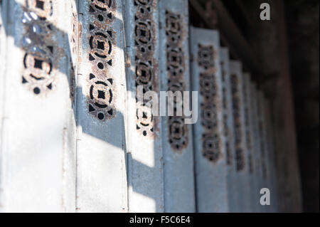 Classic foldding metal gate in Hong Kong old door Stock Photo: 89393641 ...