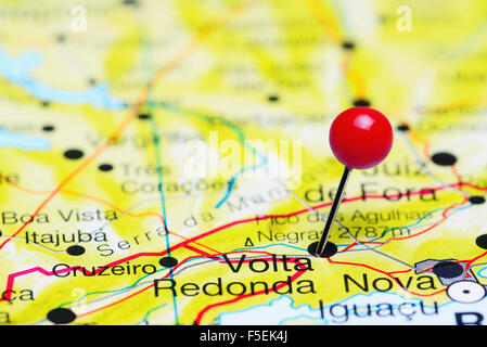 Volta Redonda, Brazil pin on map Stock Photo - Alamy