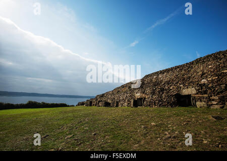 Barnenez. Cairn de Barnenez, Kernelehen peninsular,Brittany,France. Oct ...