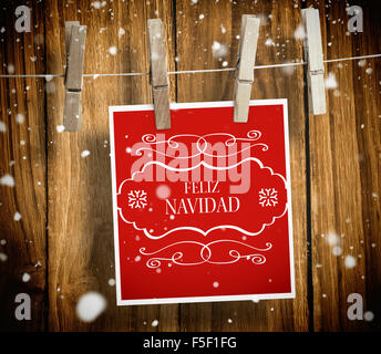 Composite image of feliz navidad Stock Photo - Alamy
