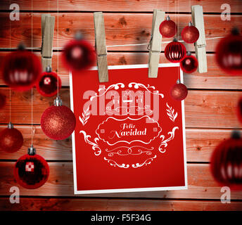 Composite image of feliz navidad Stock Photo - Alamy