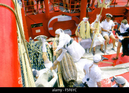 royal navy. Crossing the line equator ceremony ww1 Stock Photo - Alamy