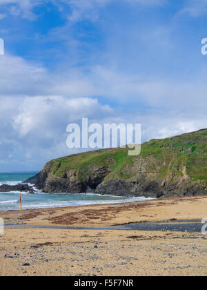 Poldhu Cove beach in summer, Cornwall, UK Stock Photo - Alamy