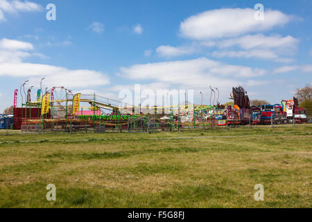 Travelling fairgroun on Woolwich Common, Woolwich, London, UK Stock ...