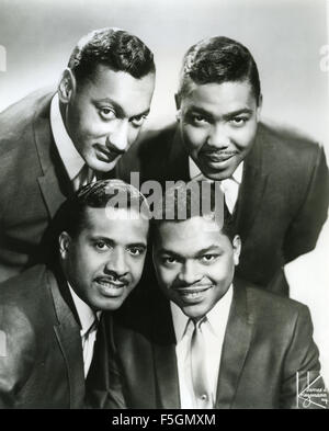 THE FOUR TOPS Promotional photo of US vocal group about 1966. Clockwise ...