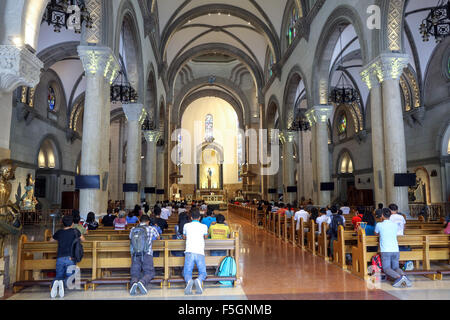 interior of landmark manila catholic cathedral spanish colonial church ...