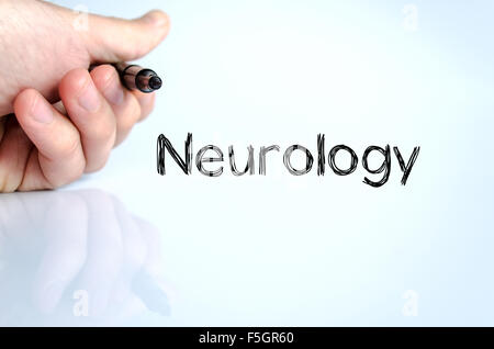 Neurology text concept isolated over white background Stock Photo - Alamy