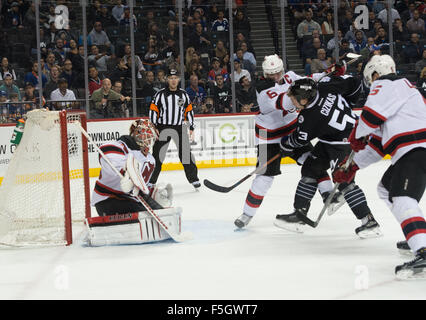New York Islanders' Cory Schneider plays during a preseason NHL hockey ...